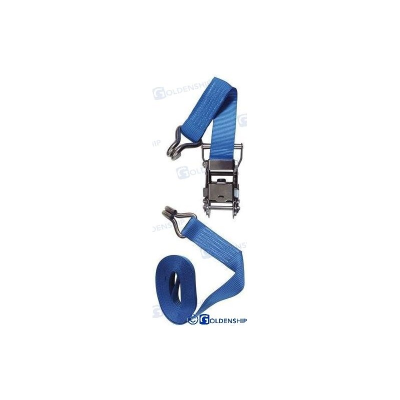 CINCHA DE AMARRE INOX 1,5" - AZUL - 6 M